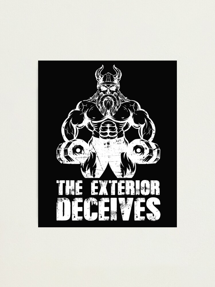 "Ghost bodybuilder viking in white" Photographic Print for Sale by ...