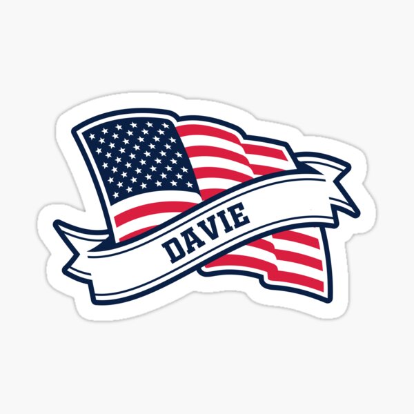 "Davie My Hometown From USA Love Davie More Than Anything" Sticker for ...