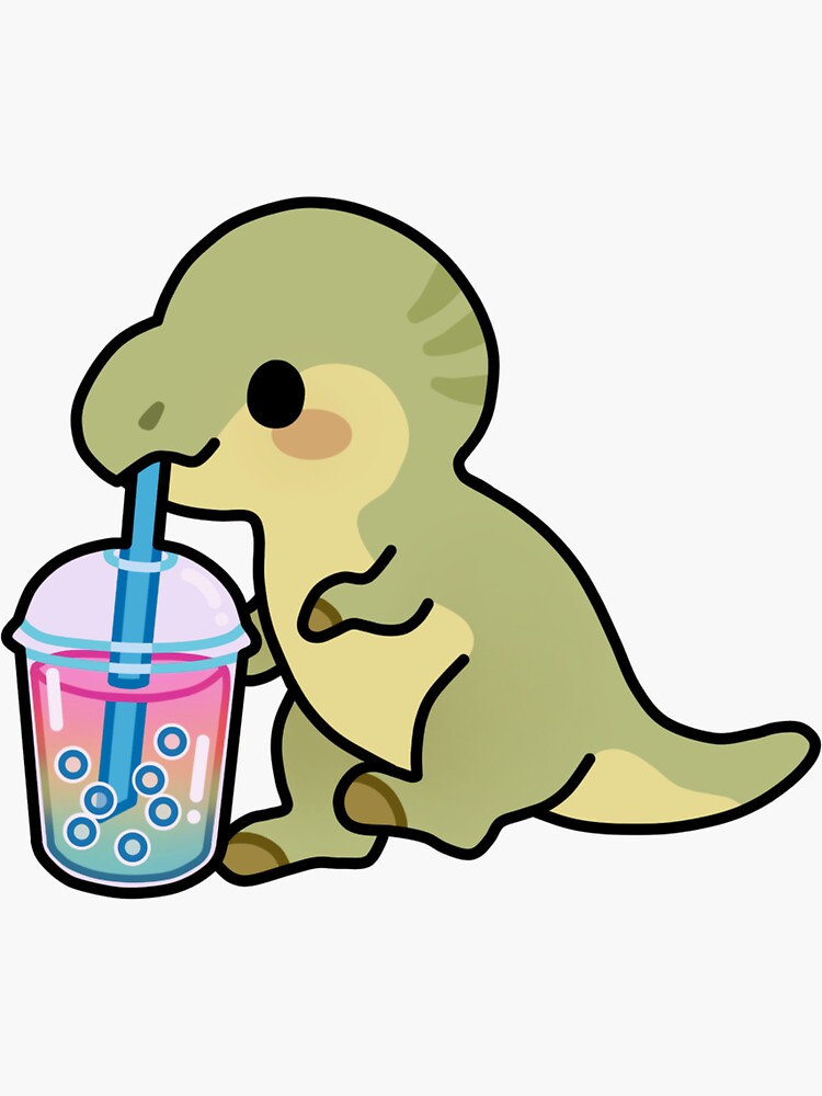 "Dino boba" Sticker for Sale by Bee3arts | Redbubble