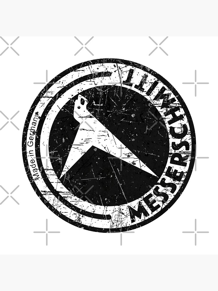 "Messerschmitt WW2 German Vintage Aircraft Company Logo" Art Print for ...
