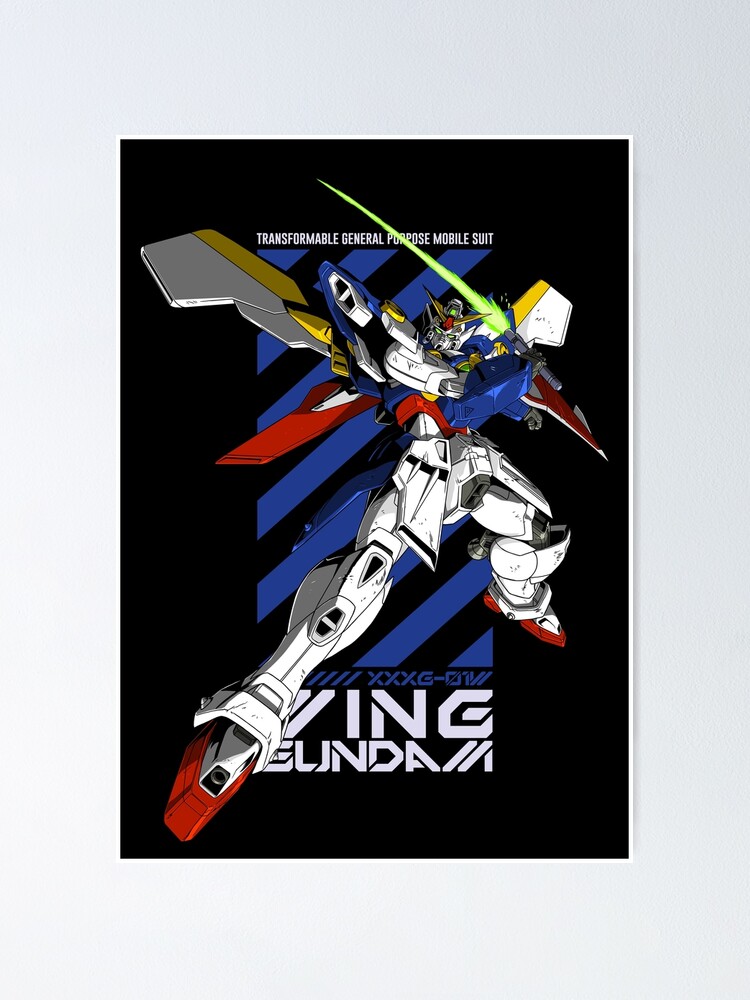 "Wing Gundam" Poster by svthyp | Redbubble