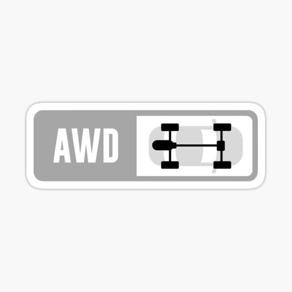 "Rear Engine AWD" Sticker for Sale by Arbaz | Redbubble