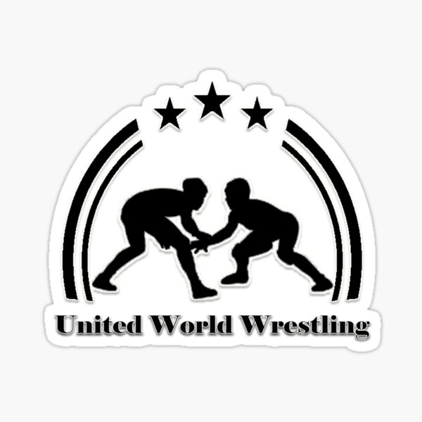 "united world wrestling" Sticker for Sale by oussimakh | Redbubble