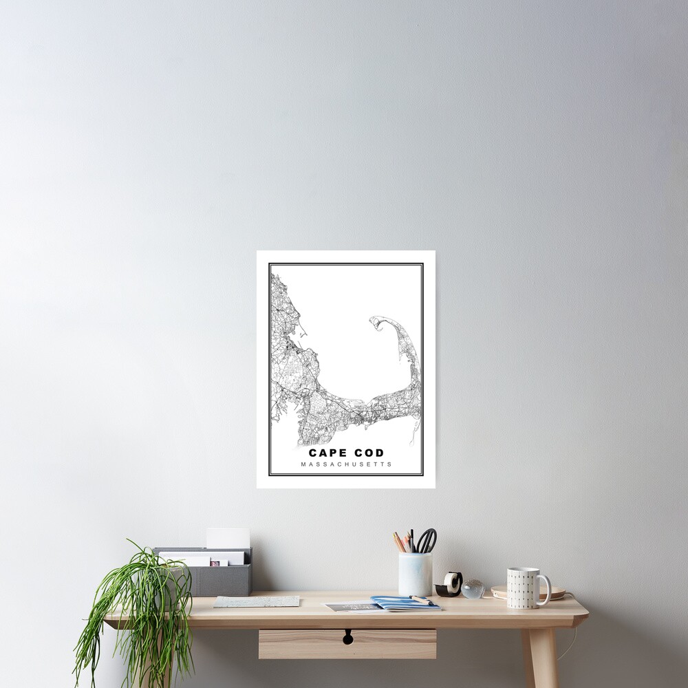 "Cape Cod Map" Poster for Sale by sibudas | Redbubble