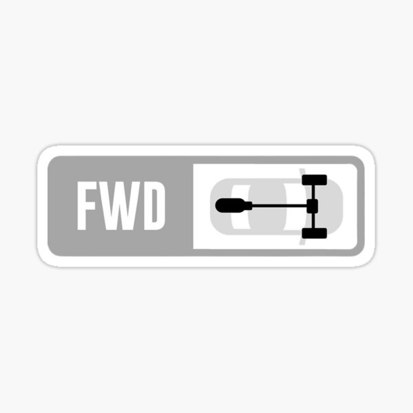 "Rear Engine FWD" Sticker for Sale by Arbaz | Redbubble