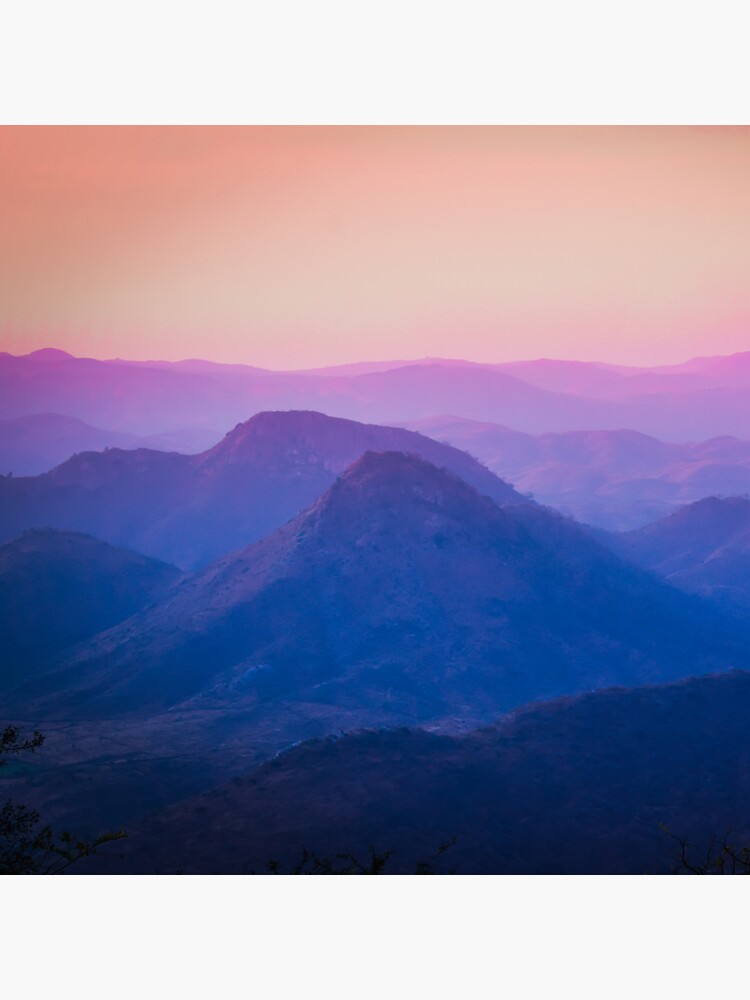 "Inverted Mountain" Sticker for Sale by Loofly | Redbubble