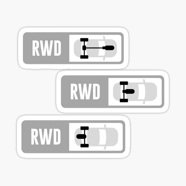 "Front Engine RWD" Sticker by Arbaz | Redbubble