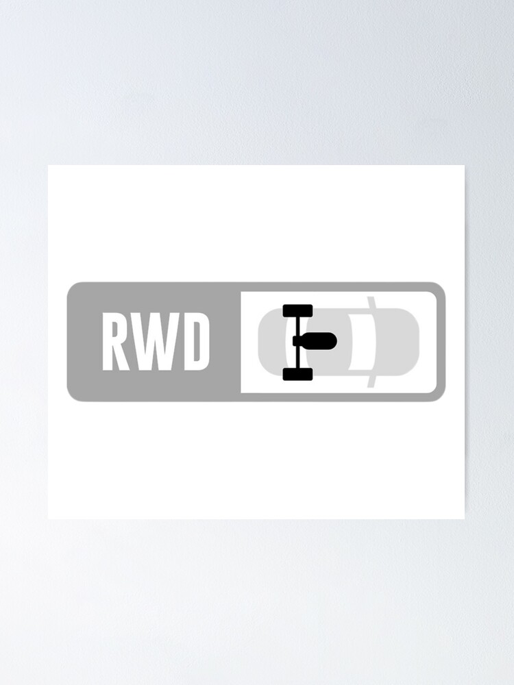 "Mid Engine RWD" Poster by Arbaz | Redbubble