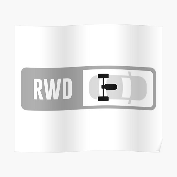 "Mid Engine RWD" Poster for Sale by Arbaz | Redbubble