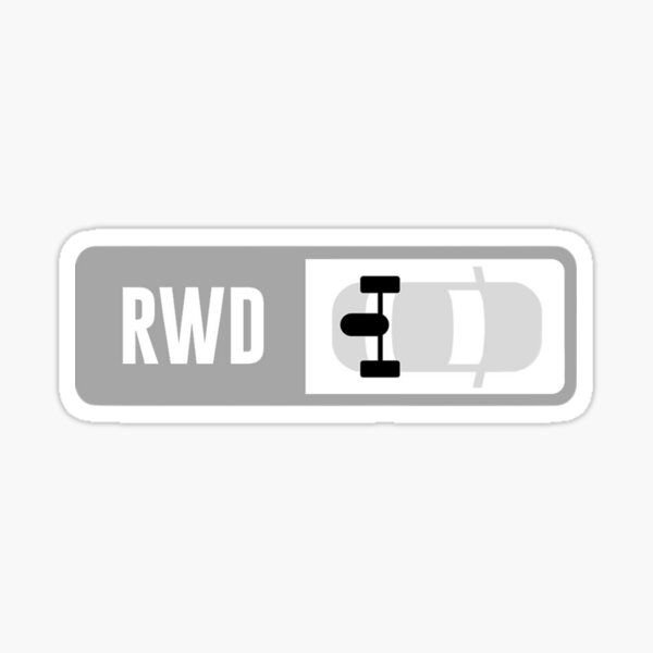 "Rear Engine RWD" Sticker for Sale by Arbaz | Redbubble
