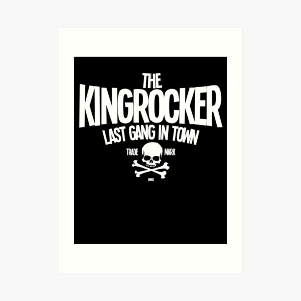 "King rocker logo" Art Print for Sale by Kingrocker | Redbubble