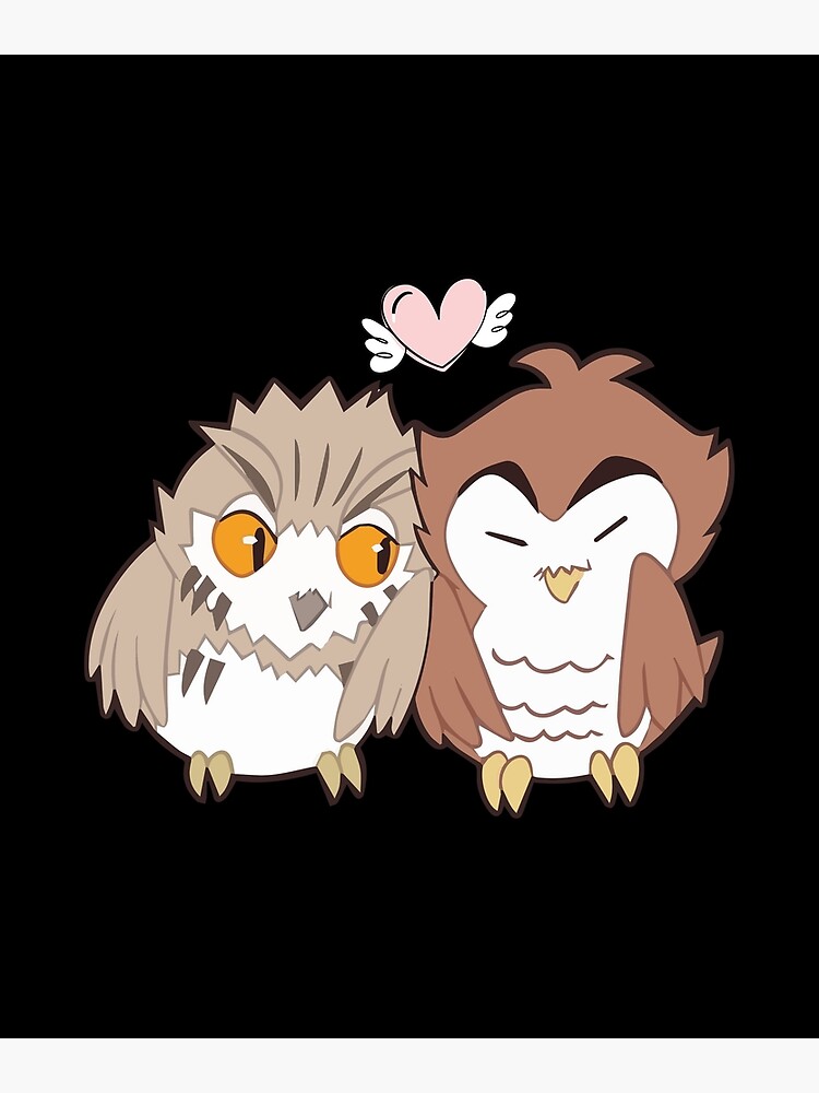 "Bokuaka Owl, Bokuto and Akaashi Owl " Poster by YeoDesign | Redbubble