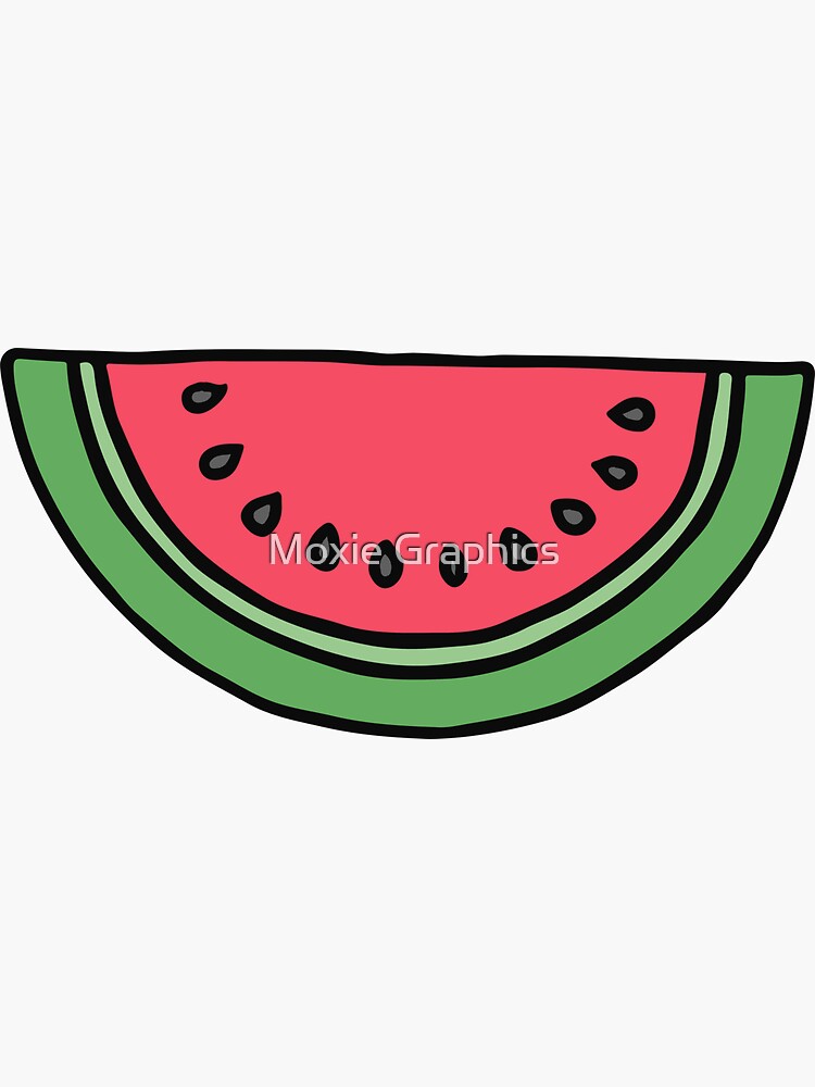 "Watermelon Slice" Sticker for Sale by Moxie Graphics | Redbubble