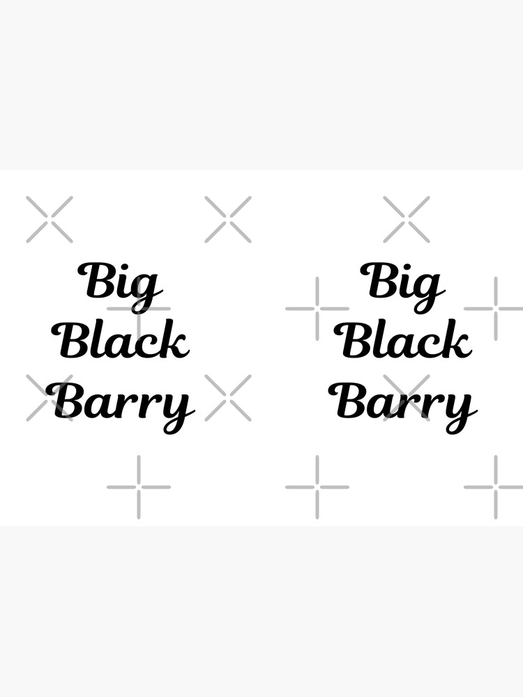 "Big Black Barry" Hardcover Journal for Sale by Text90 | Redbubble
