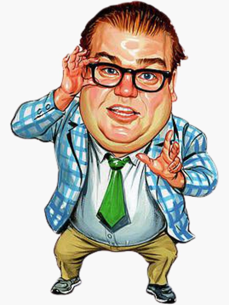 "Chris farley" Sticker by Merchmanga | Redbubble