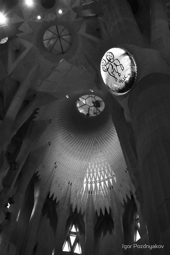 "Sagrada Familia Ceiling, Barcelona" by Igor Pozdnyakov | Redbubble