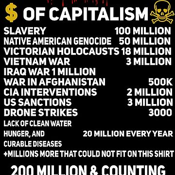 "The Death Toll of Capitalism Black Book" Poster for Sale by Joepseudo ...