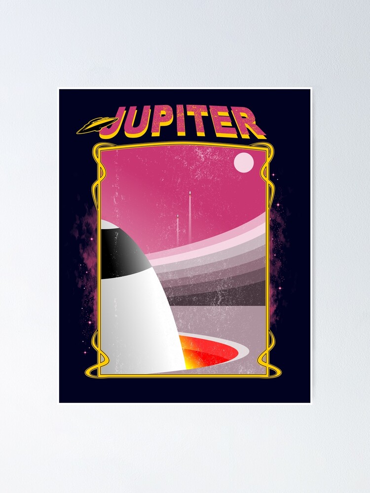 "Jupiter pink planet" Poster for Sale by espacionegativo | Redbubble