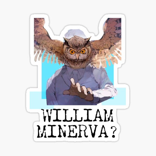 "William Minerva (?) - The Promised Neverland" Sticker for Sale by ...