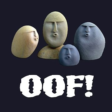"Oof Stone Meme" Sticker for Sale by Marzuqi Che Rose | Redbubble