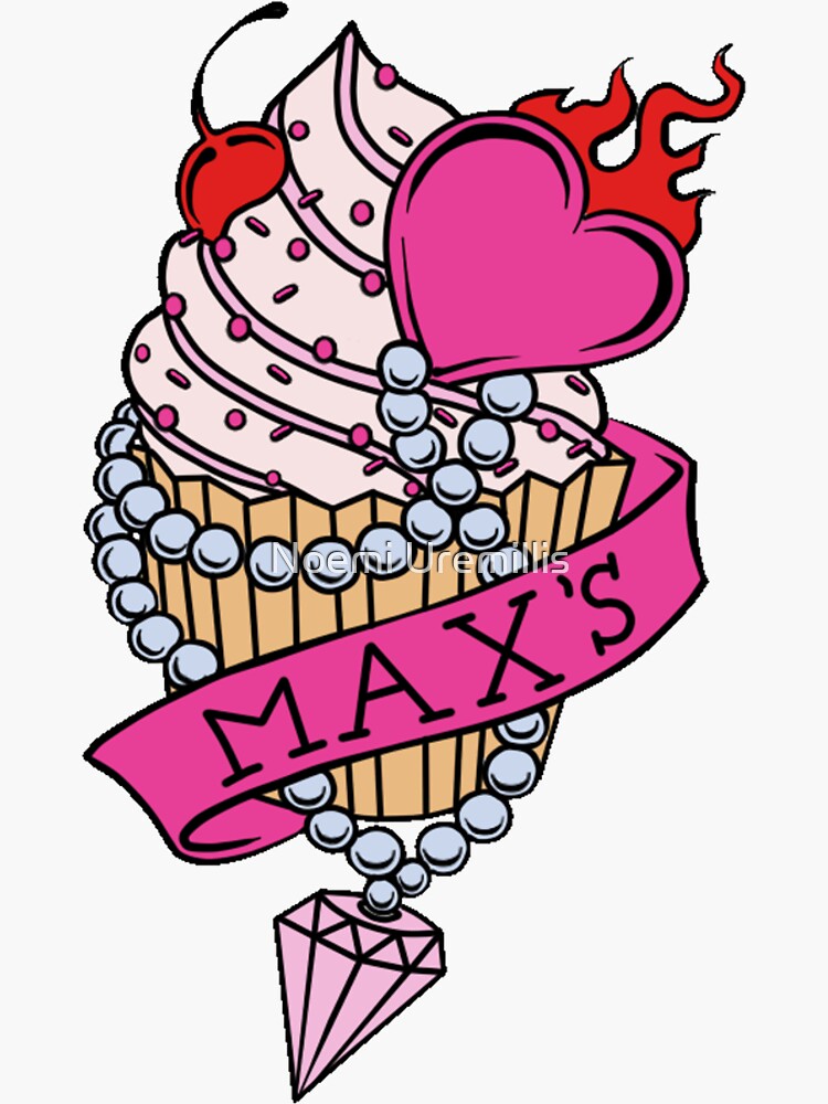 "Max's Homemade Cupcakes Logo from Two Broke Girl$" Sticker for Sale by ...