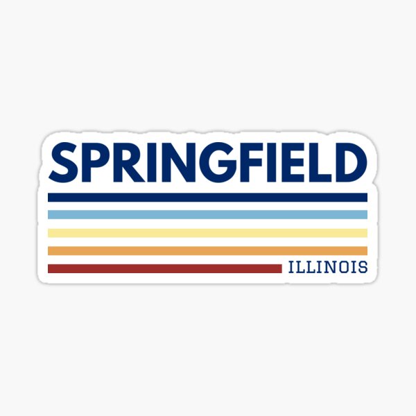 "Springfield Illinois" Sticker for Sale by Taumaturgo | Redbubble