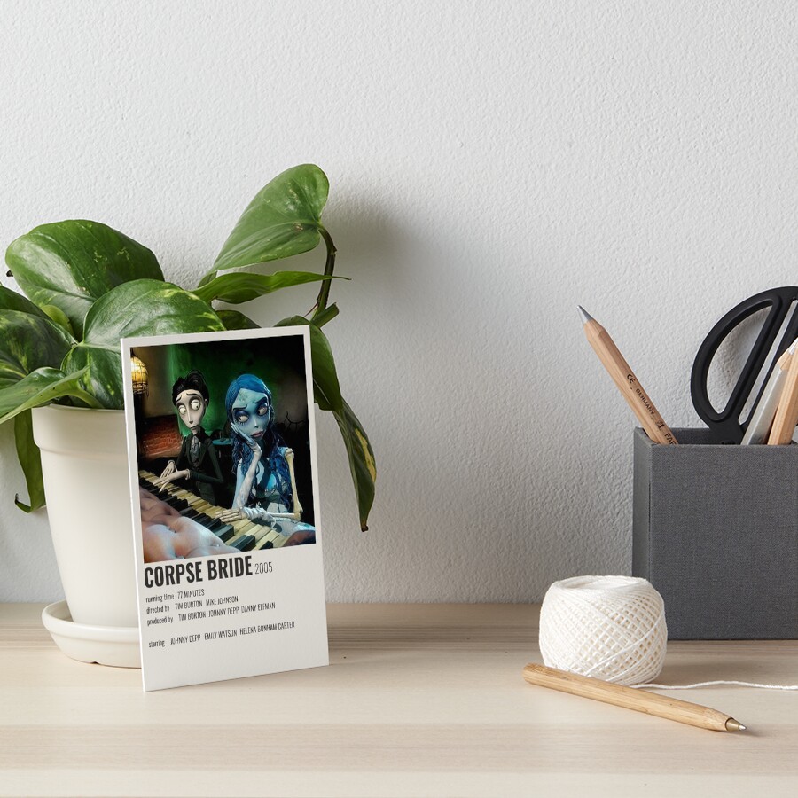 "Corpse Bride minimalist polaroid movie poster" Art Board Print by ...