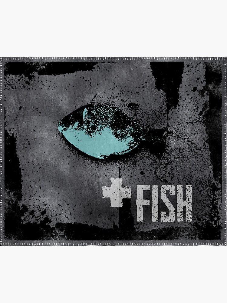 "Plus fish black and white" Sticker for Sale by Periartwork | Redbubble