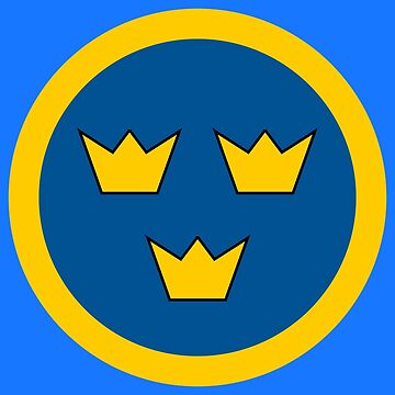 "SWEDISH AIR FORCE ROUNDEL" Sticker for Sale by WOOFANG | Redbubble