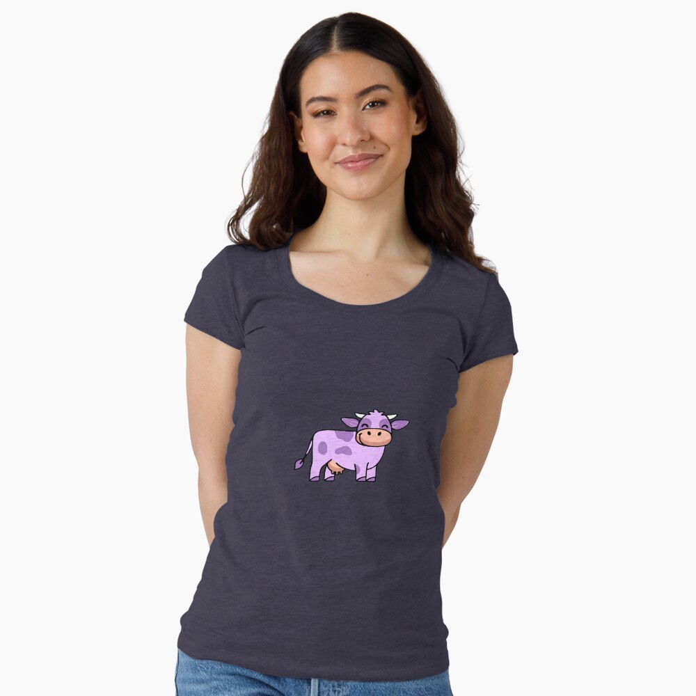 "cute purple cow" Sticker for Sale by fine-art-ellen | Redbubble