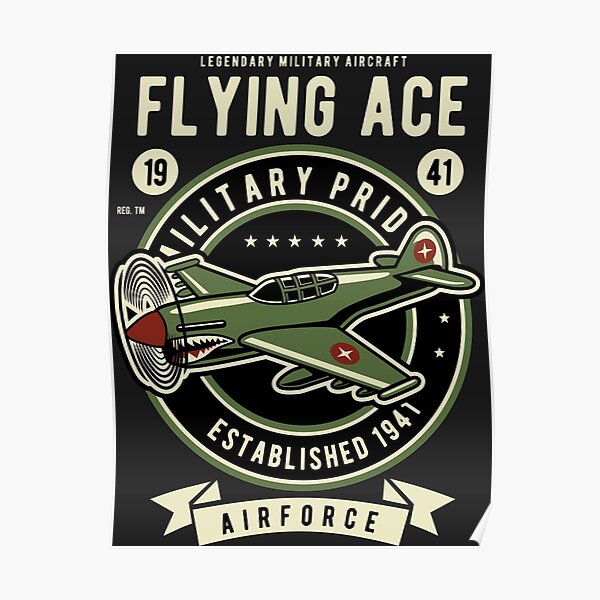 "Legendary Flying Ace - Air force" Poster by paps01 | Redbubble