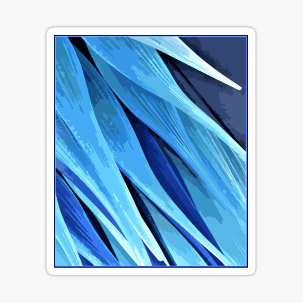 "Shades of blue" Sticker for Sale by SEEMUELLER | Redbubble
