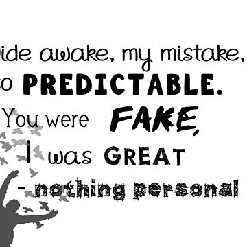 "nothing personal" Sticker for Sale by wedesign47 | Redbubble