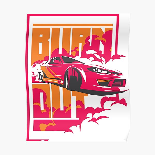 "JDM Car Burnout" Poster for Sale by ilFrambo | Redbubble