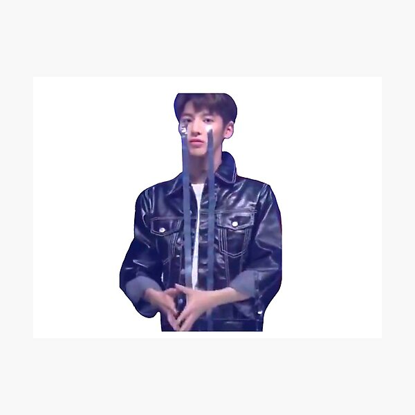 "TXT- Soobin Crying Meme" Photographic Print by yaksokki | Redbubble