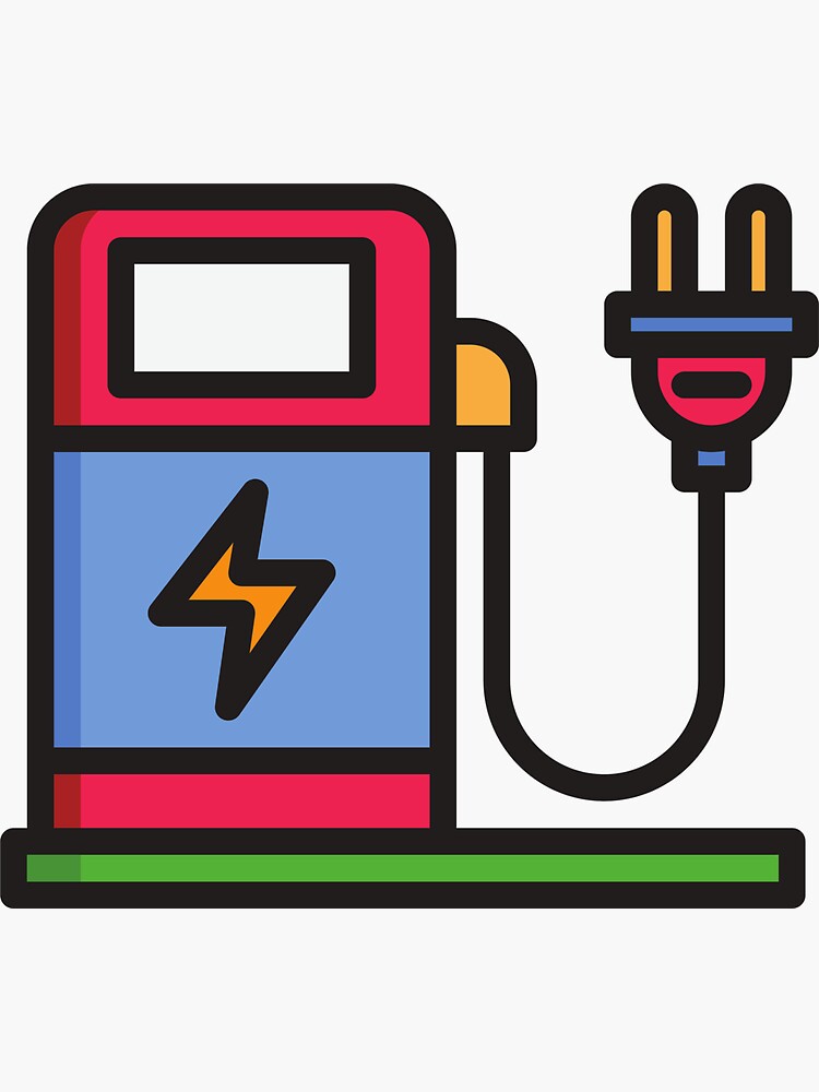 "Electric Vehicle Charger" Sticker for Sale by Samuelvb | Redbubble