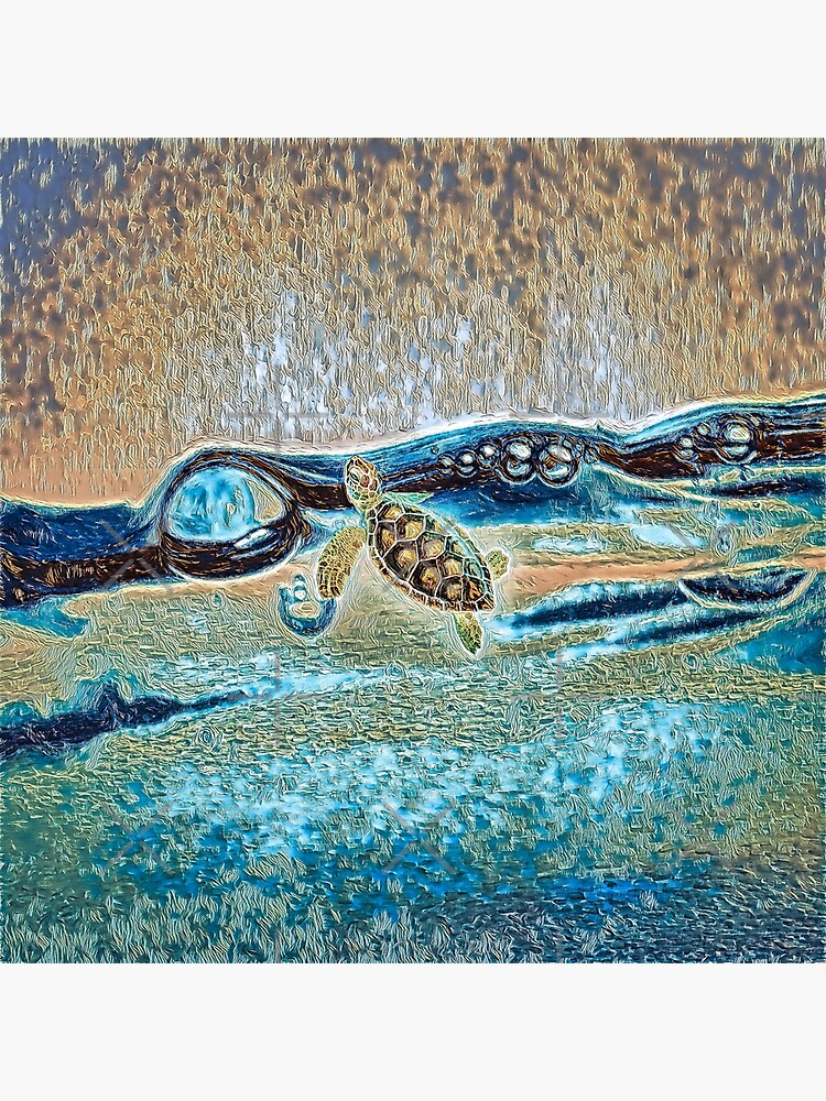 "Sea turtle surreal" Poster by umfhn | Redbubble