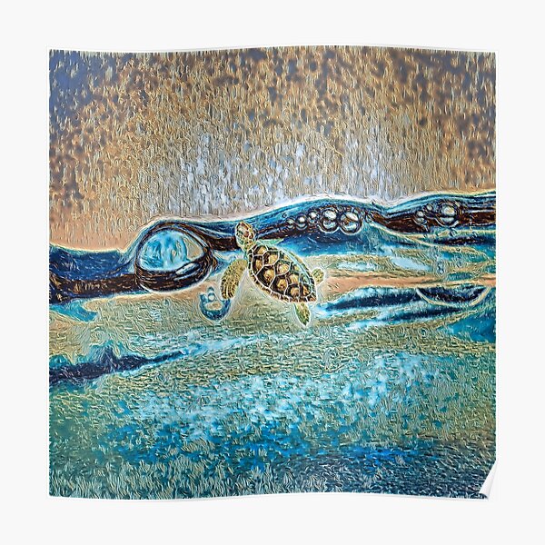 "Sea turtle surreal" Poster by umfhn | Redbubble