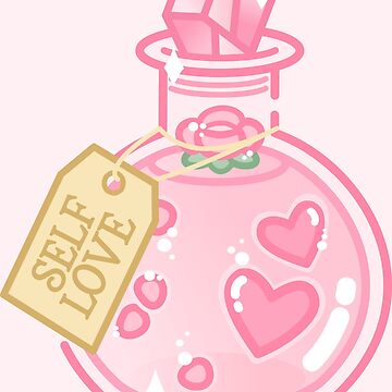 Self Love Potion ♡ " Sticker for Sale by SnickerDoodleUS | Redbubble
