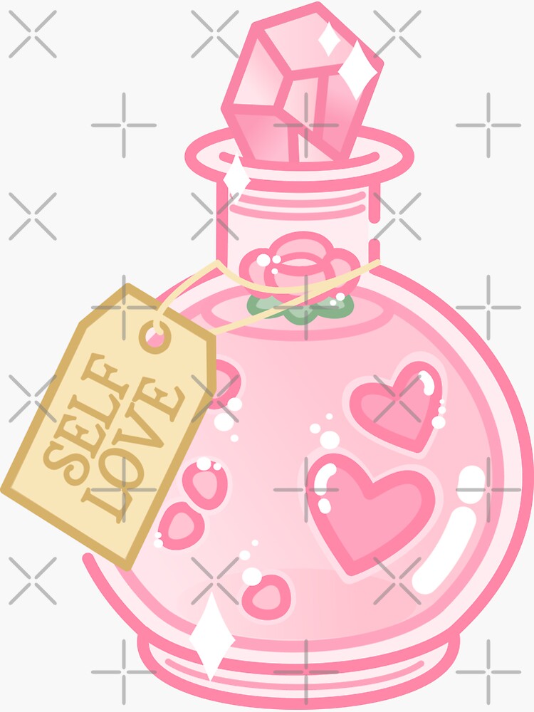 Self Love Potion ♡ " Sticker for Sale by SnickerDoodleUS | Redbubble