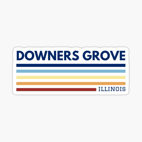 "Downers Grove Illinois" Sticker for Sale by Taumaturgo | Redbubble