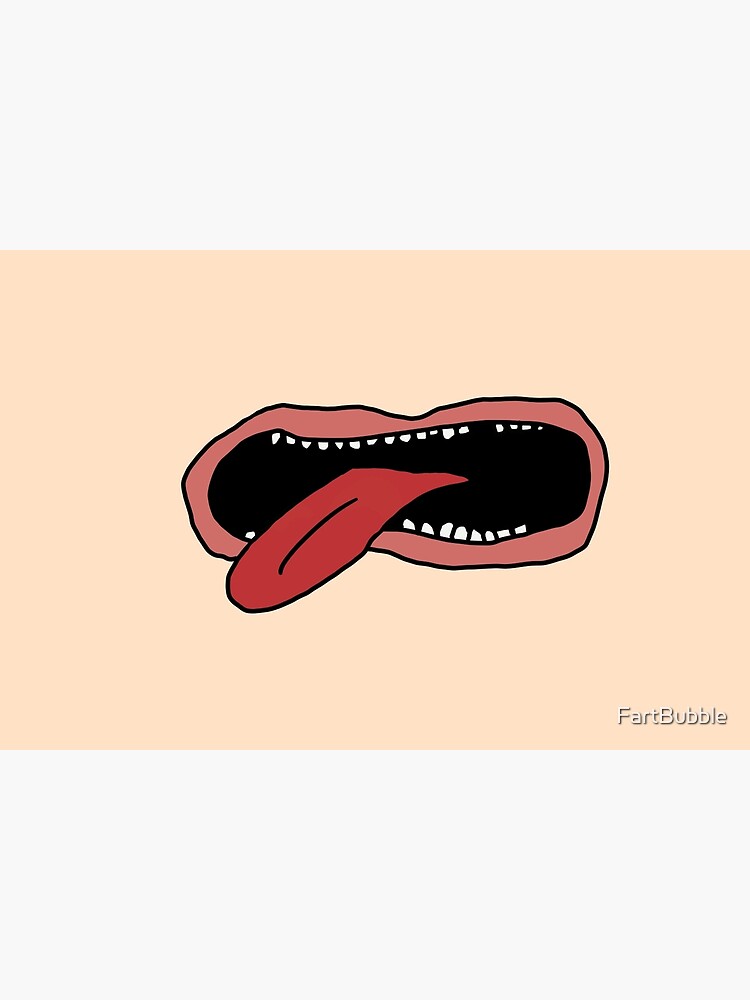 "Crazy Blabbing Mouth" Poster by FartBubble | Redbubble