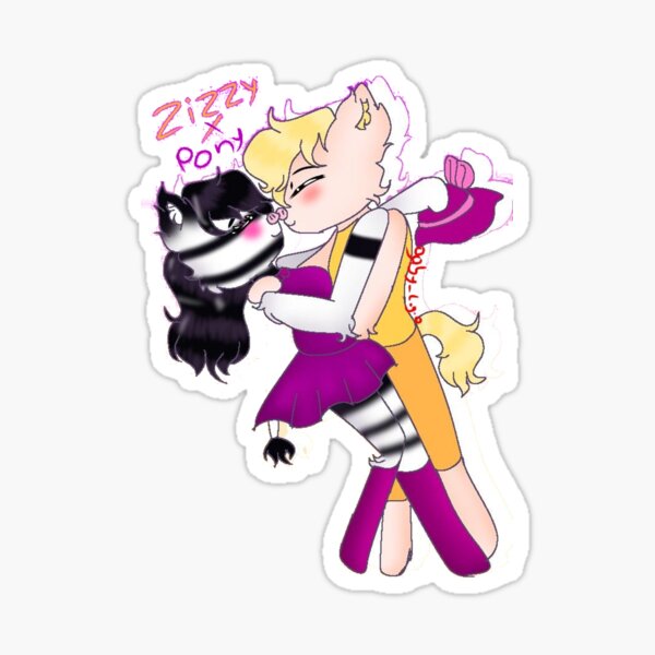 Pegatina «zizzy piggy, zizzy, piggy, dibujos animados, expresión ...