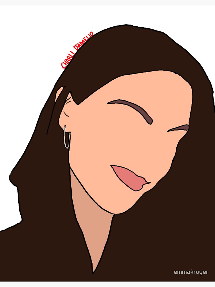 "Charli D’amelio Cartoon" Sticker von emmakroger | Redbubble