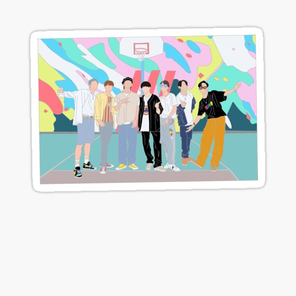 "BTS- Dynamite" Sticker for Sale by yaksokki | Redbubble
