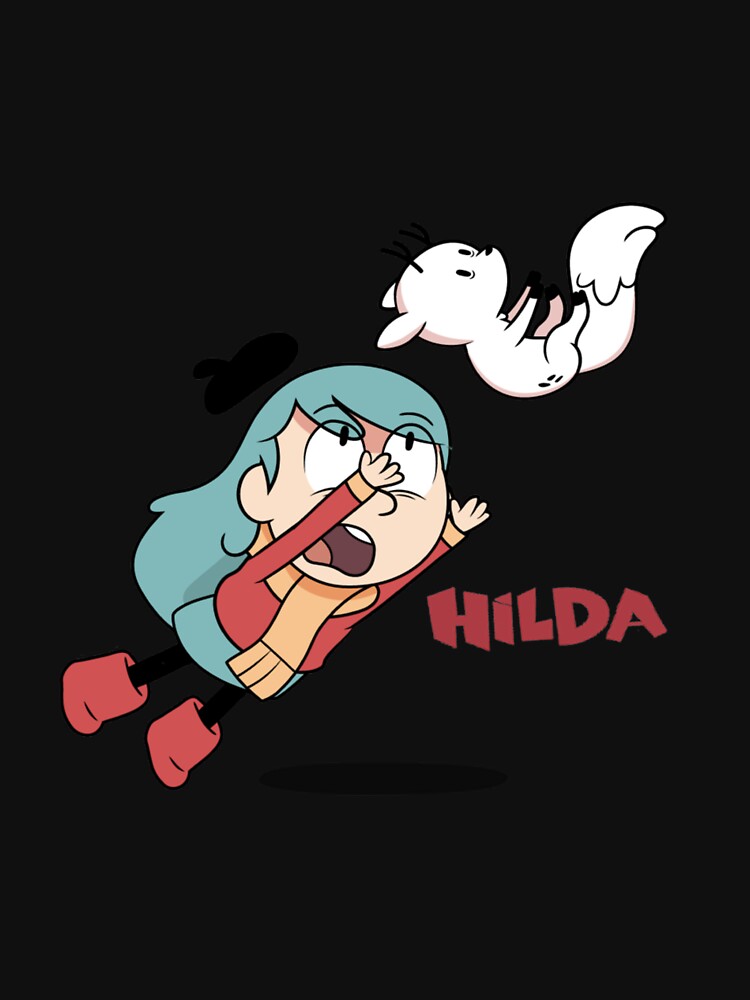 "Hilda with cat " Essential T-Shirt for Sale by FGDESIGN1 | Redbubble