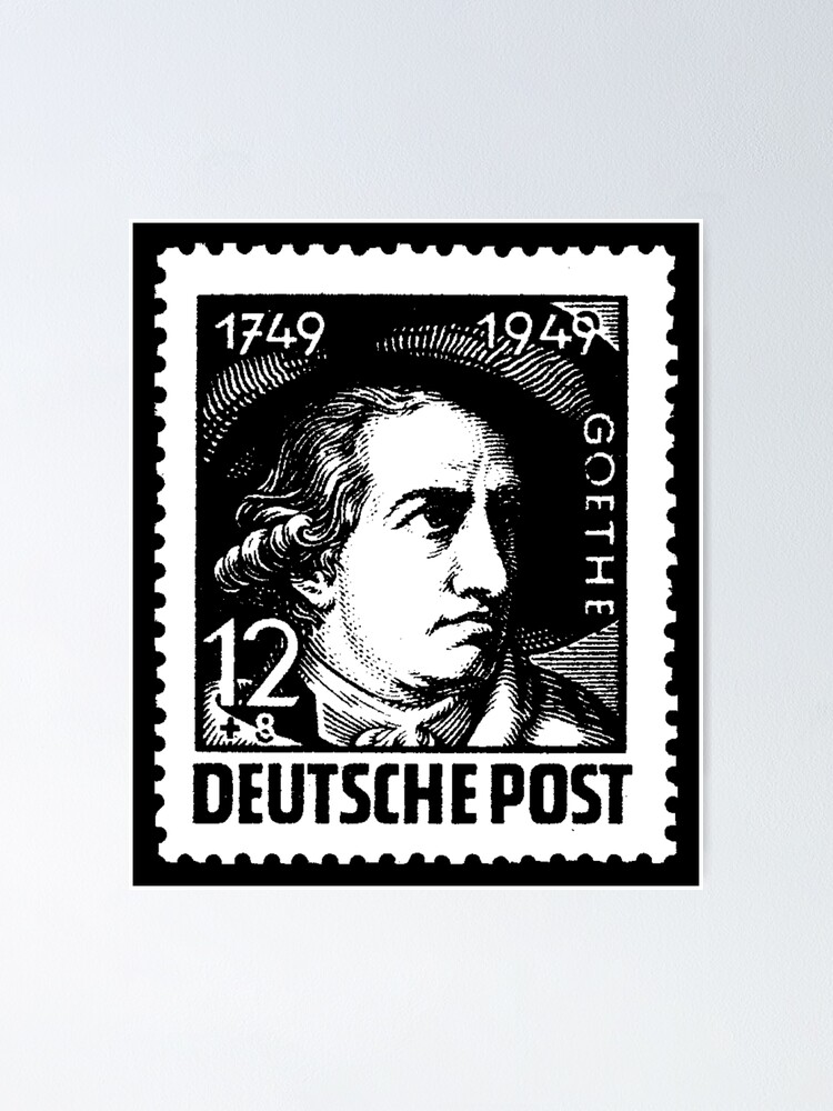 "Johann Wolfgang von Goethe-3" Poster by IMPACTEES | Redbubble