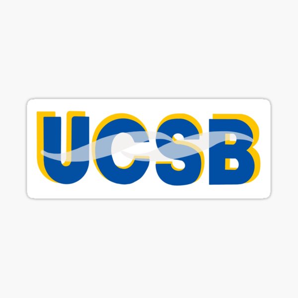 "UCSB sticker " Sticker for Sale by stickers-u | Redbubble
