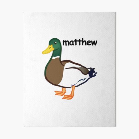 "Matthew Duck Meme" Art Board Print for Sale by Altohombre | Redbubble