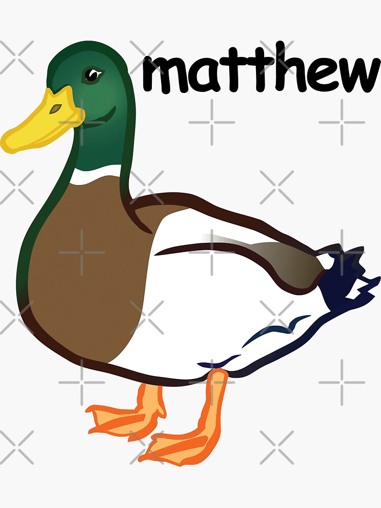"Matthew Duck Meme" Sticker for Sale by Altohombre | Redbubble